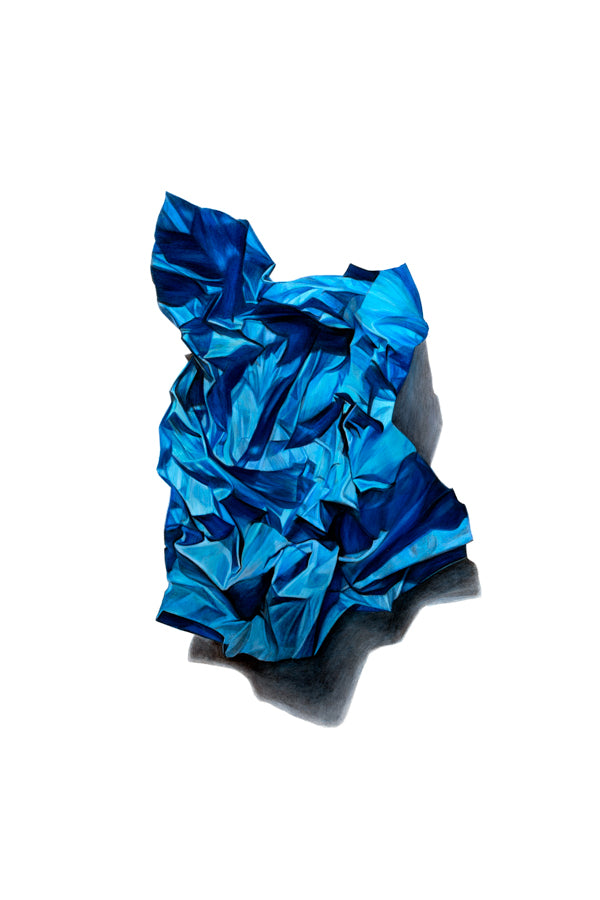 Scrunched paper drawing series – Alessia Faccini Art